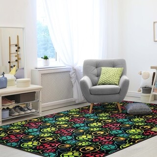 Miraculous Ladybug Repeat Badges Area Rug by Well Woven - Bed Bath ...