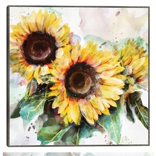Sunflower Trio By Studio Arts Canvas Art Print - Bed Bath & Beyond ...