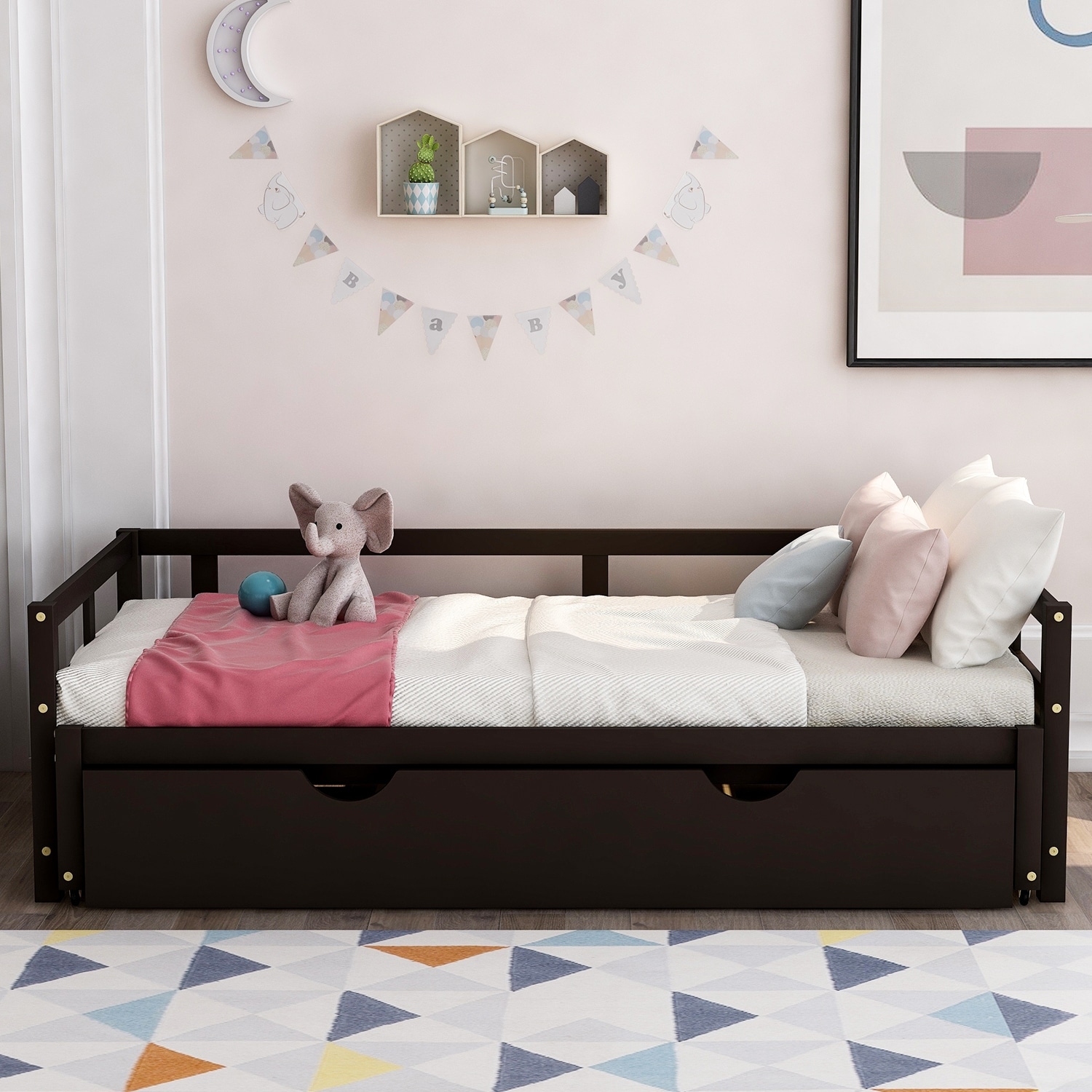 Twin to King Design Wooden Daybed With Pull-out Trundle - Bed Bath ...