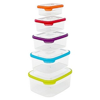 Joseph Joseph 98004 Nest Storage Compact Food Container Set, Plastic ...