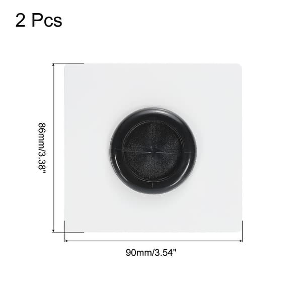 Grommet Wall Plate PC with 1.2 Inch Rubber Cable Pass Through White 2 ...