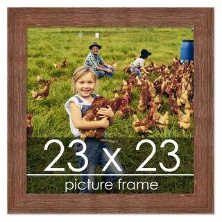 23x23 Distressed/Aged Color Wood Picture Square Frame - Bed Bath ...