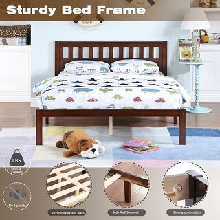 Space Saving Wood Slat Support Bed Center Support Legs - Full Size ...