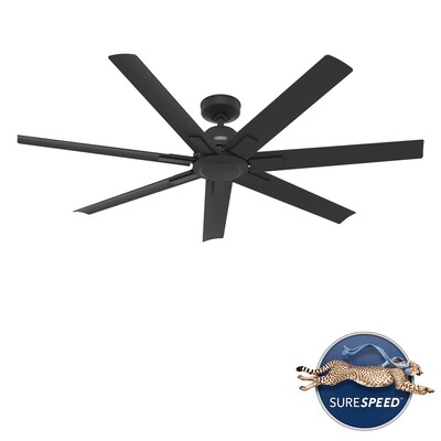 Hunter 72" Downtown Windmill Ceiling Fan &Wall Control - Damp Rated ...
