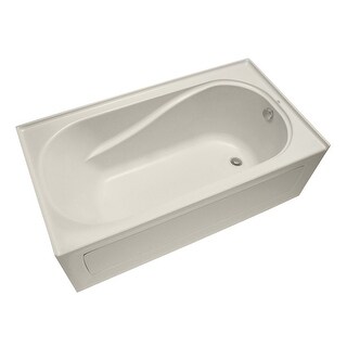 Mirabelle MIRPRS6032R 60" X 32" Three-Wall Alcove Soaking Tub with ...