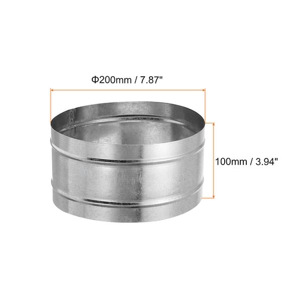 Duct Connector Galvanized Steel Round Ventilation Duct Extension for ...