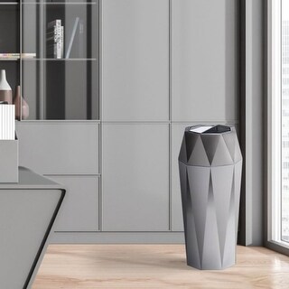 50 Liter / 13 Gallon Diamond Trash Can with Ashtray - Bed Bath & Beyond ...