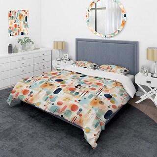 Designart "Urban Muted Tones I" Modern Bedding Set With Shams - Bed ...