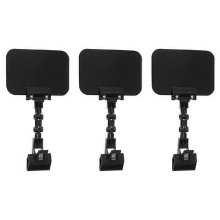 Adjustable Plastic Sign Clip A6 Board Rotatable Bending Clip 3 Pack ...
