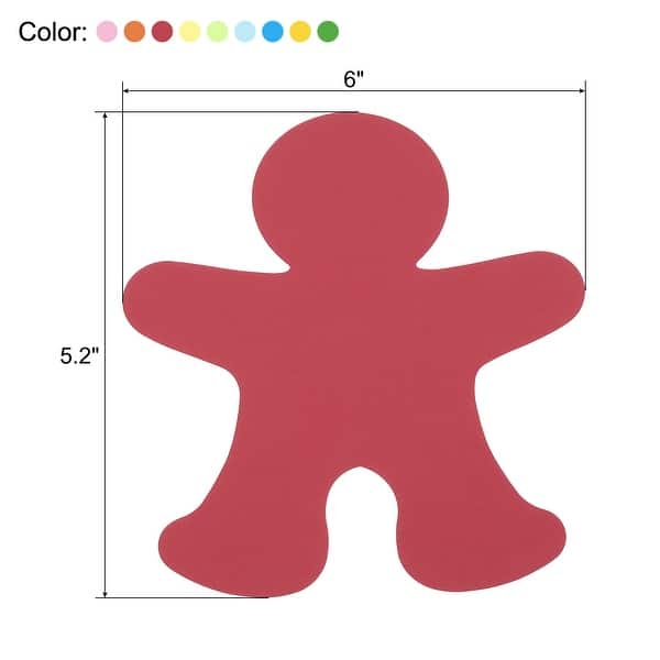 People Cutouts, Paper Person Shape, Colorful People Cutout - Multicolor ...