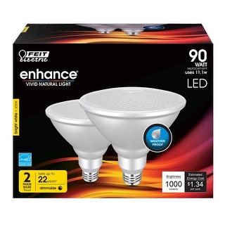 Feit Enhance PAR38 E26 (Medium) LED Bulb Bright White 90 Watt ...