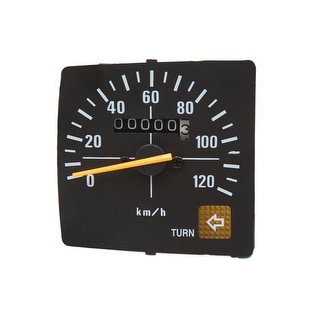 0-120km/h Black Rectangle Analog Odometer Motorcycle Speedometer Gauge ...