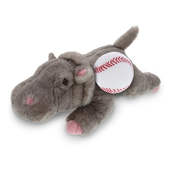 DolliBu Soft Hippopotamus Stuffed Animal with Baseball Plush Toy - 15 ...
