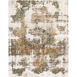 Ahgly Company Machine Washable Contemporary Dark Almond Brown Area Rugs ...