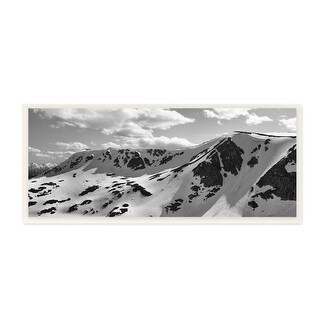 Stupell Still Frost Sand Sublime Mountain Range Peaks Wood Wall Art ...