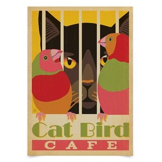 Cat Catbirdcafe by Anderson Design Group Poster Art Print ...