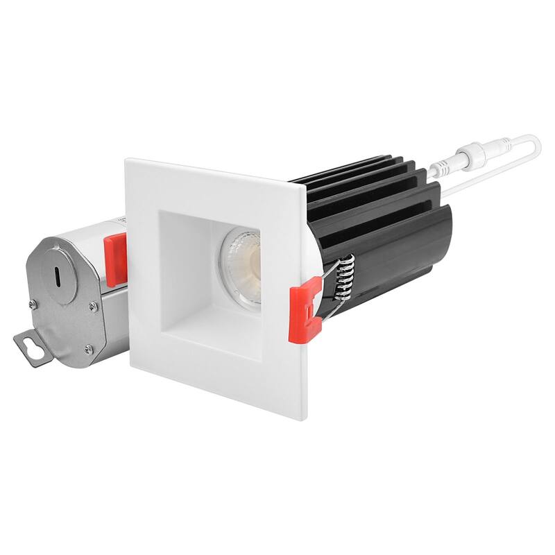 Luxrite 2" Square LED Recessed Lighting, 15W, 5CCT 2700K-5000K, 1000 ...