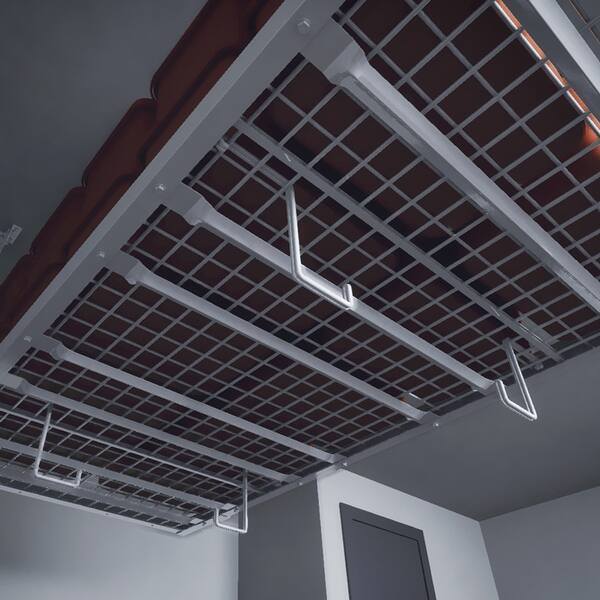 The Ceiling SAM Heavy Duty 4' x 8' Ceiling Steel Storage System ( Totes ...