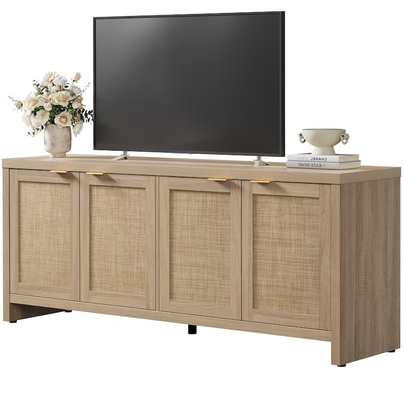Vintage TV Cabinet with Practical Storage and Adjustable Shelves ...