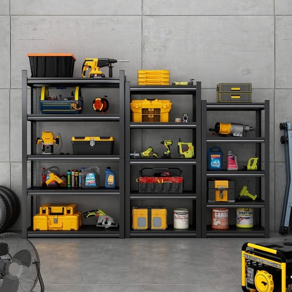 5-Tier Adjustable Metal Shelving Unit for Garage Basement - Bed Bath ...