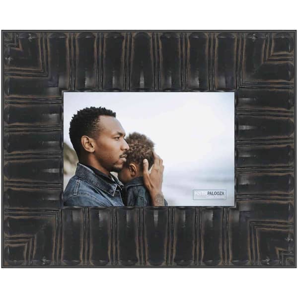 24x17 Ornate Black Complete Wood Picture Frame with UV Acrylic, Foam ...