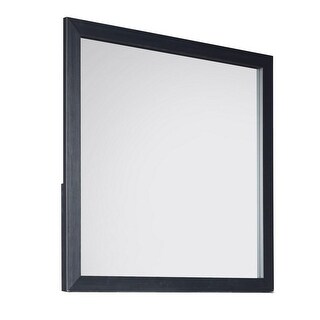 Moko 40 x 40 Dresser Mirror, Square Shape, Modern Style, Black Finished ...