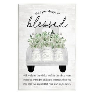 Stupell Always Be Blessed Proverb Wall Plaque Art Design by Lettered ...