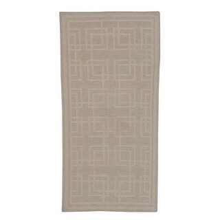 Wahi Rugs Modern Gemotrical Design Wool Hand Knotted Rug 2x4 - 2' x 4 ...