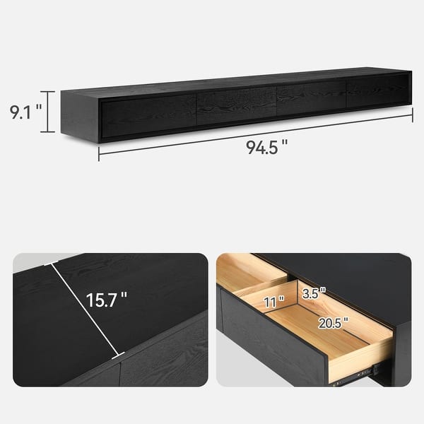 Moasis 94-inch TV Stand Media console with 4 Drawers - Bed Bath ...