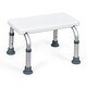 Adjustable Bath Step Stool for Children Adults- White - 16" x 14" x 10 ...