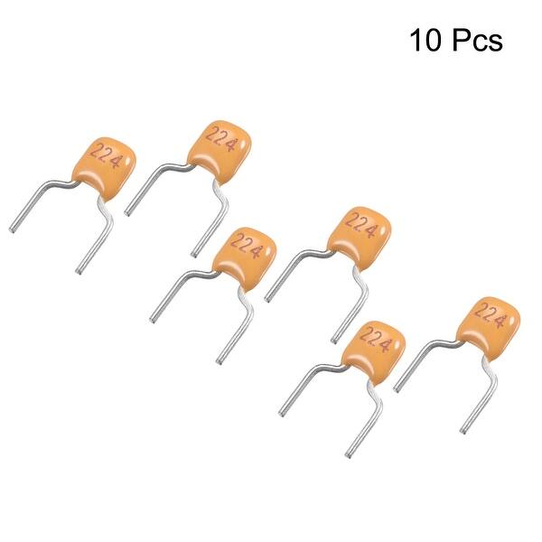 Monolithic Multilayer Ceramic Chip Capacitors 50V 0.22uF,Yellow,10Pcs ...