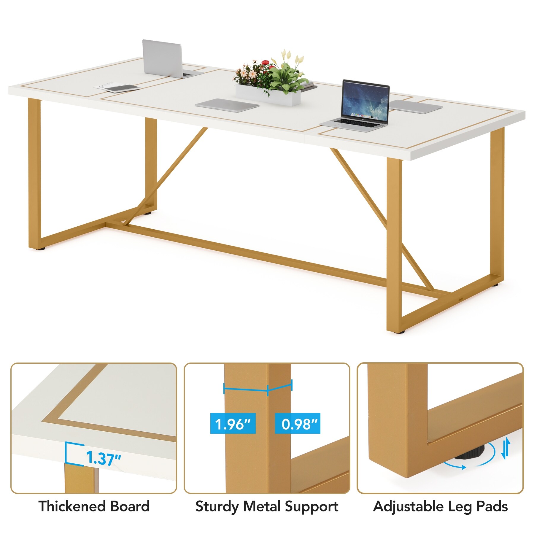6ft long desk store