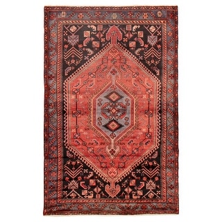 ECARPETGALLERY Hand-knotted Andelz Dark Copper Wool Rug - 4'7 x 6'11 ...