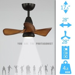 6-speeds Ceiling Fan Energy-saving Quiet Ceiling Fan with Curved Blades ...