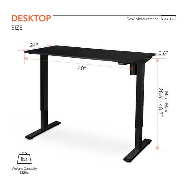 FLEXISPOT 40x24 Inches Home Office Standing Desk Height Adjustable Desk ...
