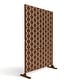 Free Standing Quadra Black Decorative Outdoor Privacy Screen, 47" L x ...