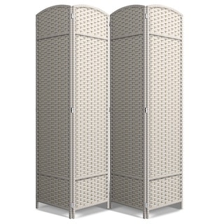 Sorbus 4 Panel Room Divider Tall Privacy Partition Screen Extra Wide ...