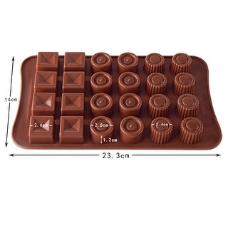 24 Cavities Building Blocks Silicone Cake Cookies Mold Ice Cube Tray ...