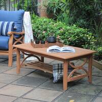 Cambridge Casual Leon Teak Patio Coffee Table - On Sale - Bed Bath ...