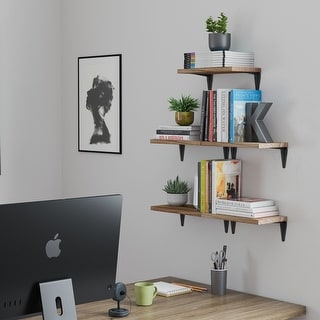 Wallniture Arras 11x6" Wall Shelves for Living Room Decor, Set of 5 ...