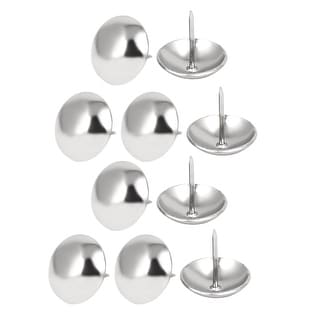 Home Furniture Round Head Upholstery Tack Nails Silver Tone 25mm x 25mm ...