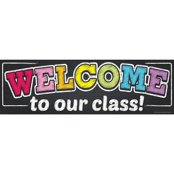 Magnetic Welcome Banner Neon Chalk - Bed Bath & Beyond - 26619441