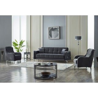 Arelio 3-Pieces Comfortable Sleeper Modern One Sofa Two Chair Living ...