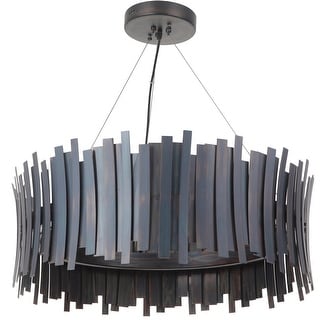 Craftmade 49491-LED Bastion 30" Wide LED Drum Chandelier - Fired Steel ...