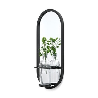 Katherine Wall Mounted Mirror w/ Flower Vase - Bed Bath & Beyond - 34169390