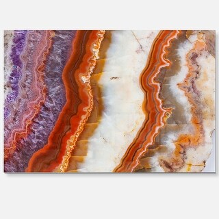 Colorful Stone Stripes - Abstract Digital Art Glossy Metal Wall Art ...