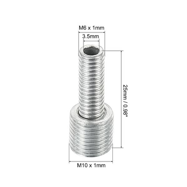 10pcs M10 to M6 Double Male Threaded Reducer Bolt Screw Adapter - Bed ...