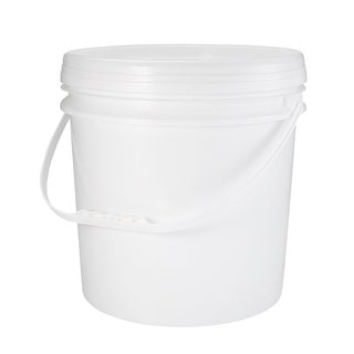 Plastic Paint Pail 3.96Gallon/15L Paint Can with Lid, White - Bed Bath ...