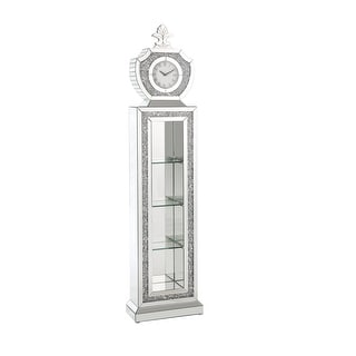 Vintage Glass Grandfather Floor Clock with LED Illumination Acrylic ...
