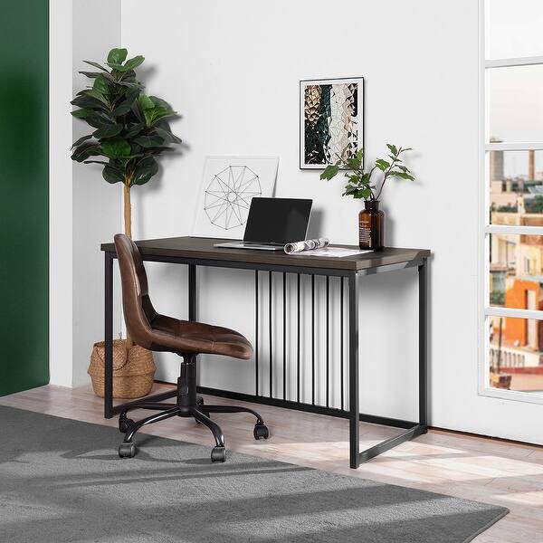 Square Computer Desk with Metal legs - Bed Bath & Beyond - 38459552